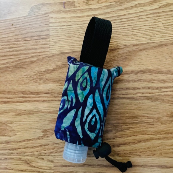Bags | Pandemic Fanny Pack Mask Sanitizer Peacock Blue | Poshmark